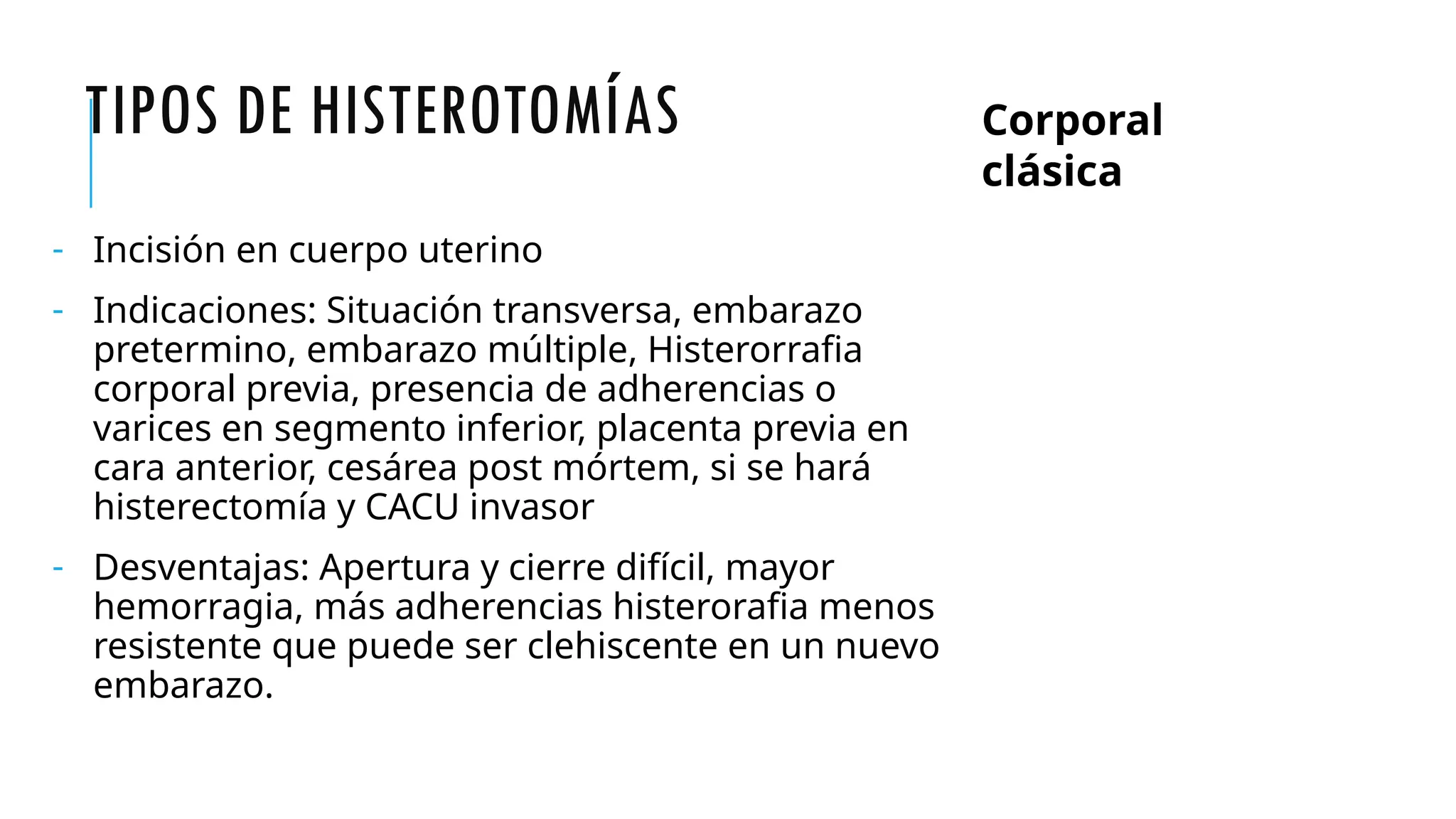 Cesarea E Histerectomia Concentos Basicos Pptx