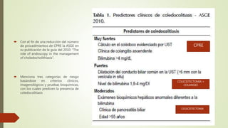 Clase colangitis y coledocolitiasis | PPT
