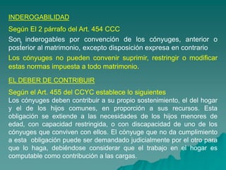 clase convenciones matrimoniales disposiciones comunes para todos los ...
