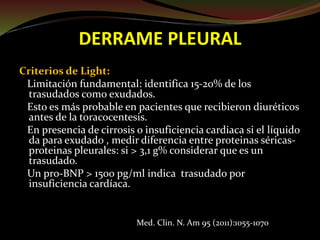 Clase de derrame pleural | PPTX