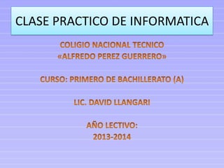 Clase de informatica | PPTX