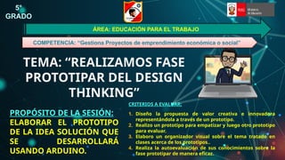 clases de la fase prototipar del design thinking | PPTX