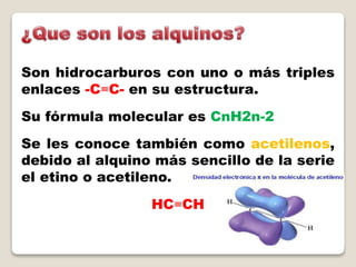 Clase de nomenclaura de alquinos | PPTX