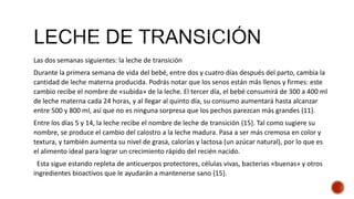 Clase de Nutrición del Recien Nacido. Leche materna | PPTX