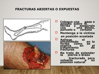 Clase de Primeros Auxilios HERIDAS Y VENDAJES.ppt
