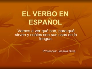 Clase de verbos | PPTX