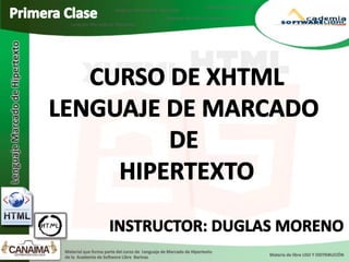 Primera Clase de xhtml | PDF | Web Design and HTML | Internet