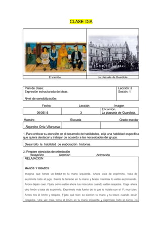 Clase dia planeación | DOCX