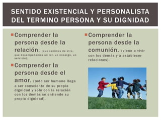 La dignidad humana | PPTX