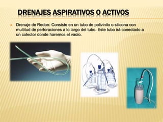 CLASE DRENAJES. Tecnicatura Enfermería.. | PPTX