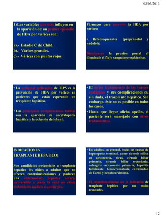 Clase enarm varices y ruptura esofagicas | PDF