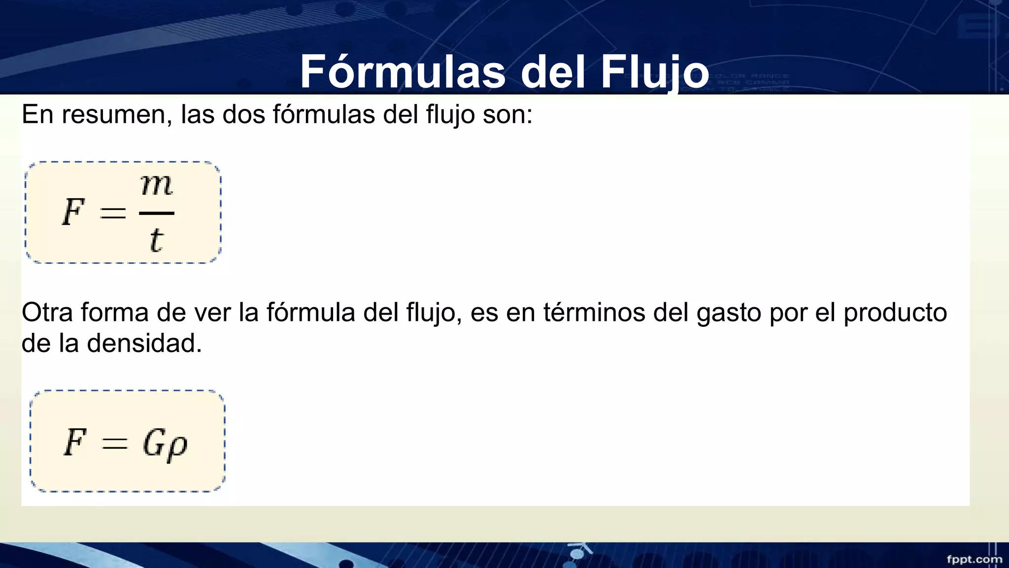 Clase fisica aplicada, gasto y flujo | PPTX | Physics | Science