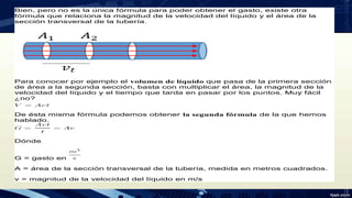 Clase fisica aplicada, gasto y flujo | PPTX