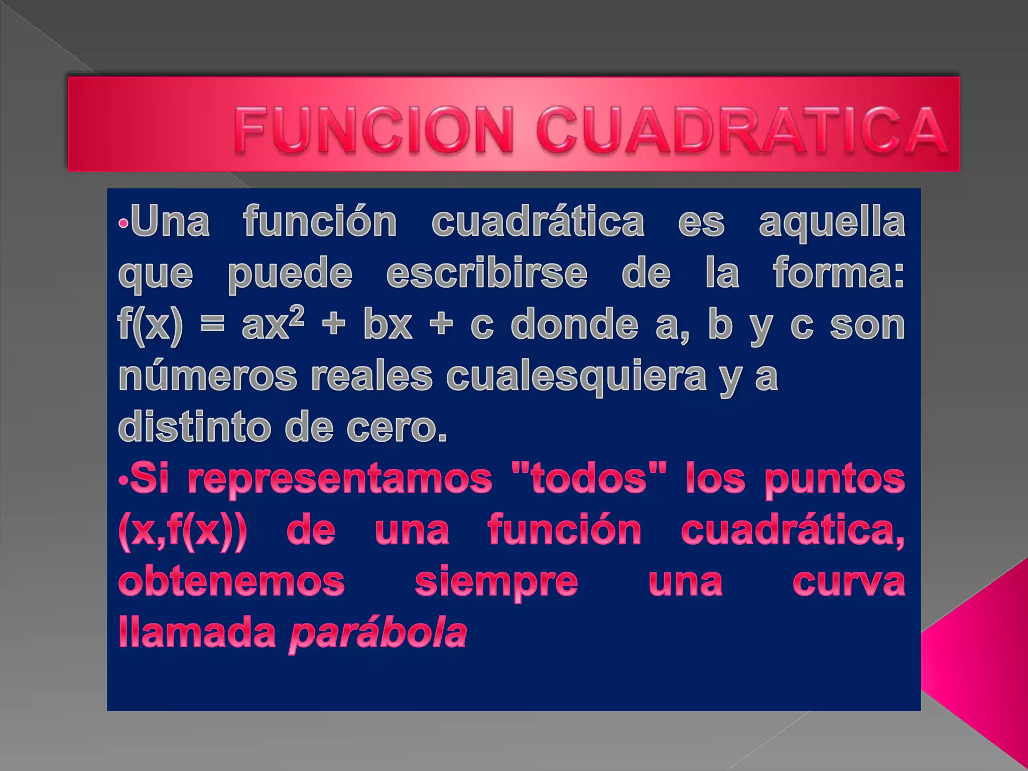 Clase funcion cuadratica | PPTX | Physics | Science