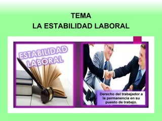 CLASE II ESTABILIDAD LABORAL DOCUMENTO.ppt