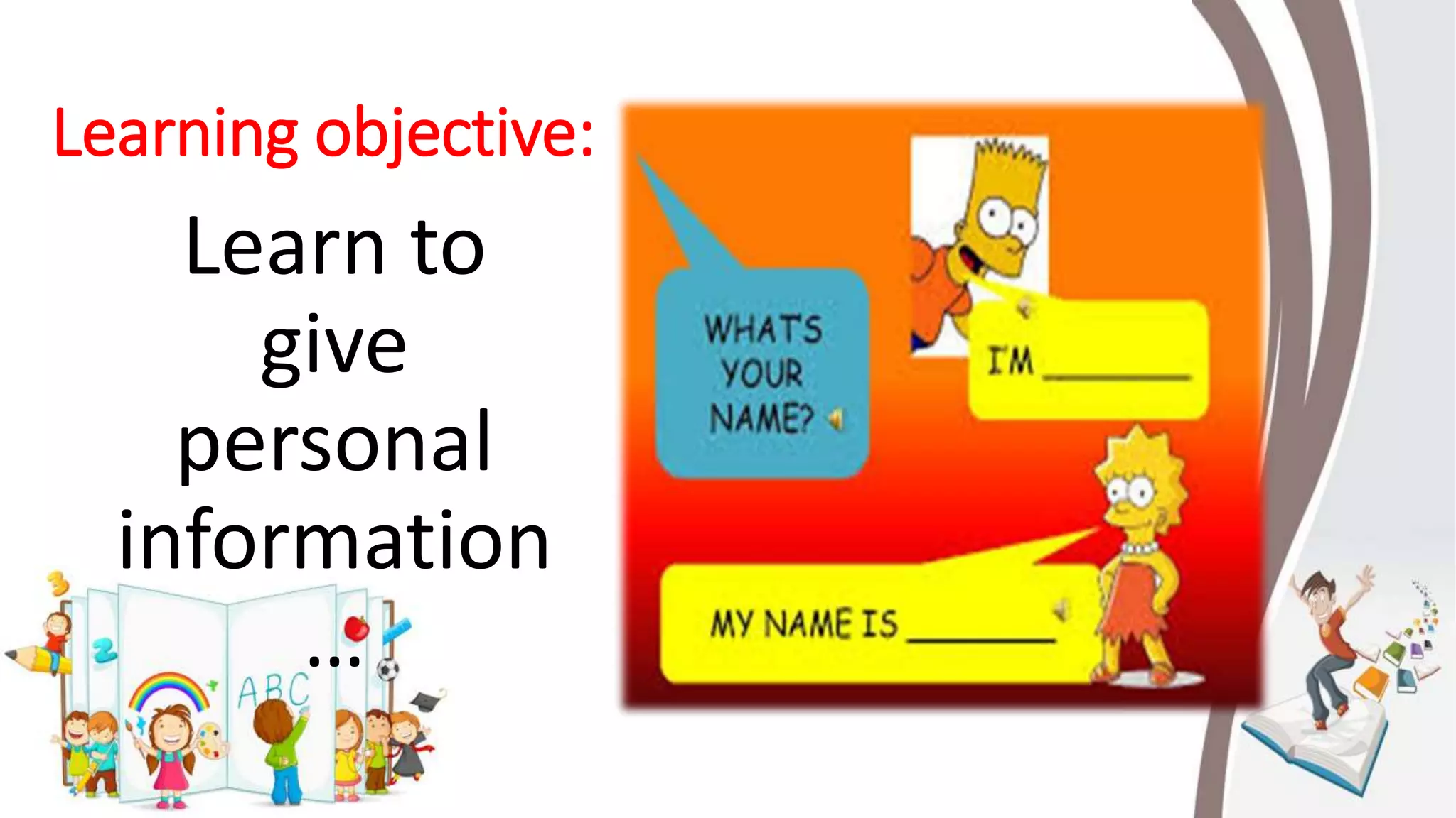 Clase ingles 3_03-07-18_personal information | PPT