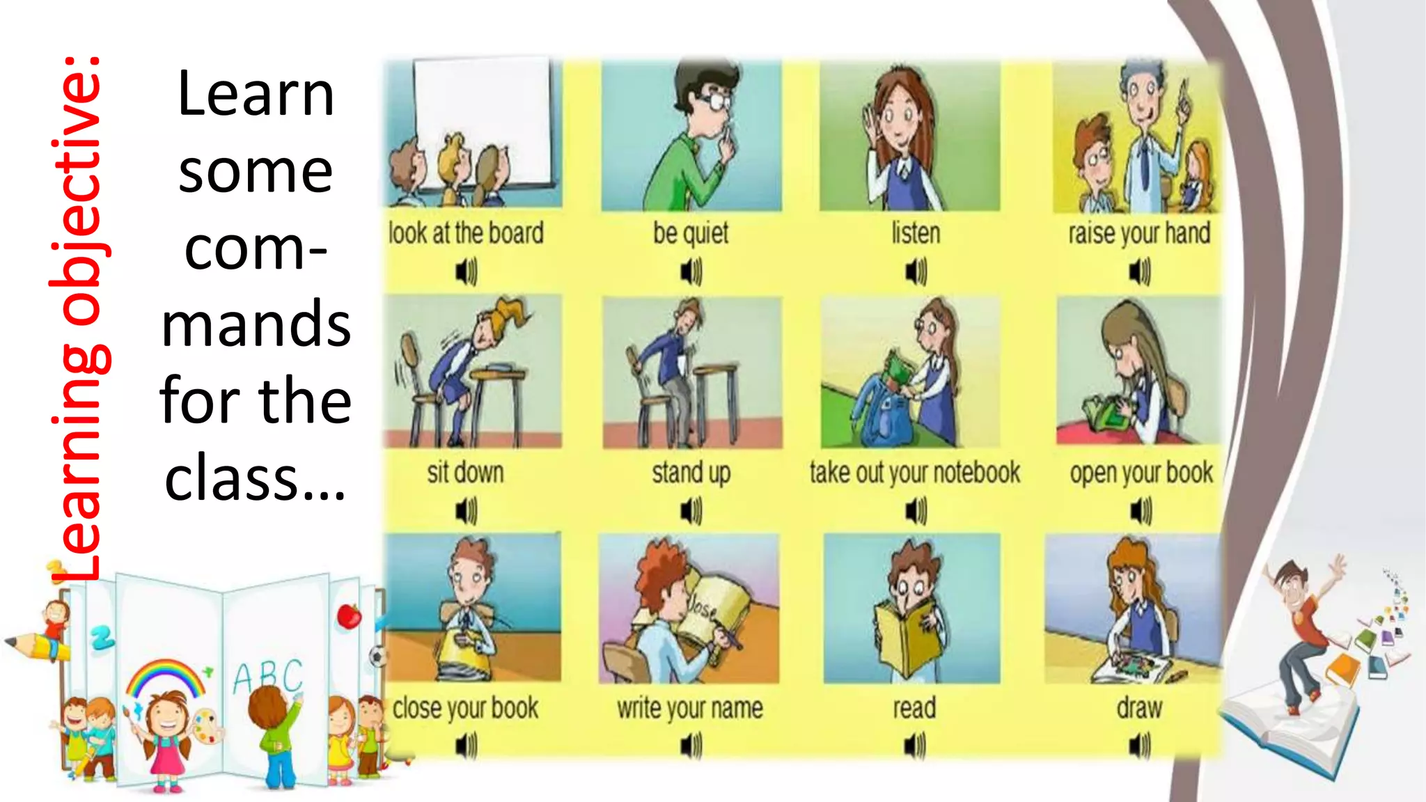 Clase ingles 3_03-09-20_commands and actions | PPTX | Homework and Study | Education