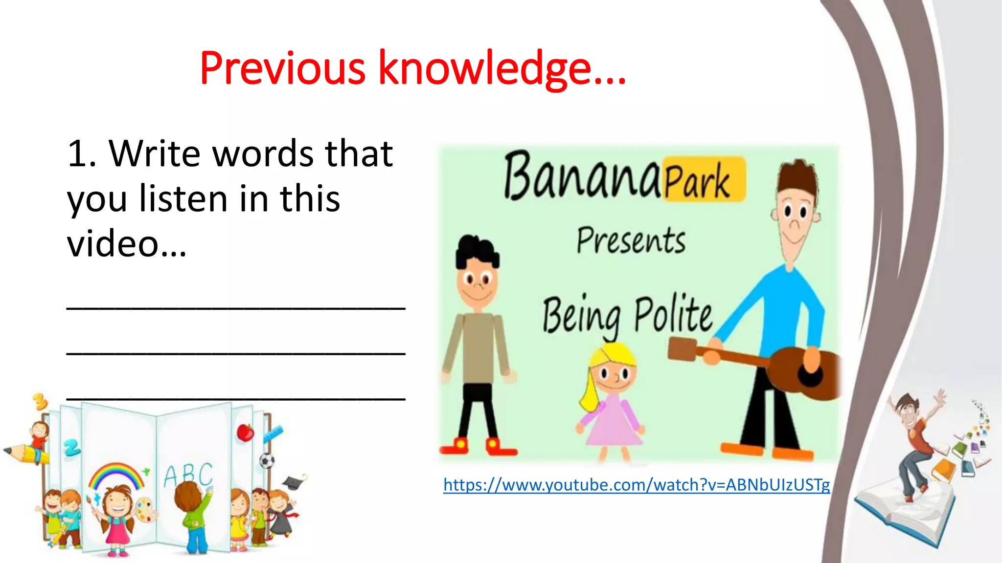 Clase ingles 3_04-11-18_magic words | PPT