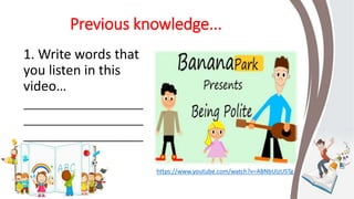 Clase ingles 3_04-11-18_magic words | PPT