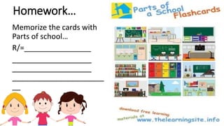 Clase ingles 4_04-04-19_parts of school | PPTX