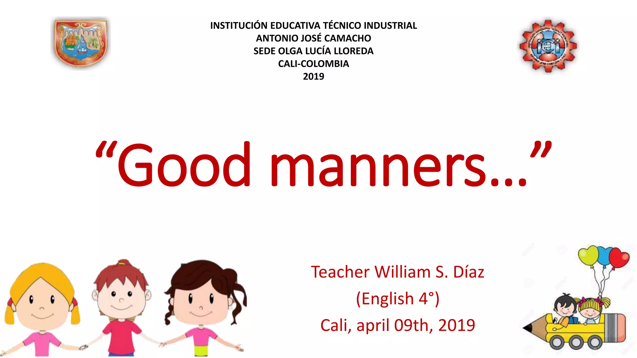 Clase ingles 4_04-09-19_good manners | PPT