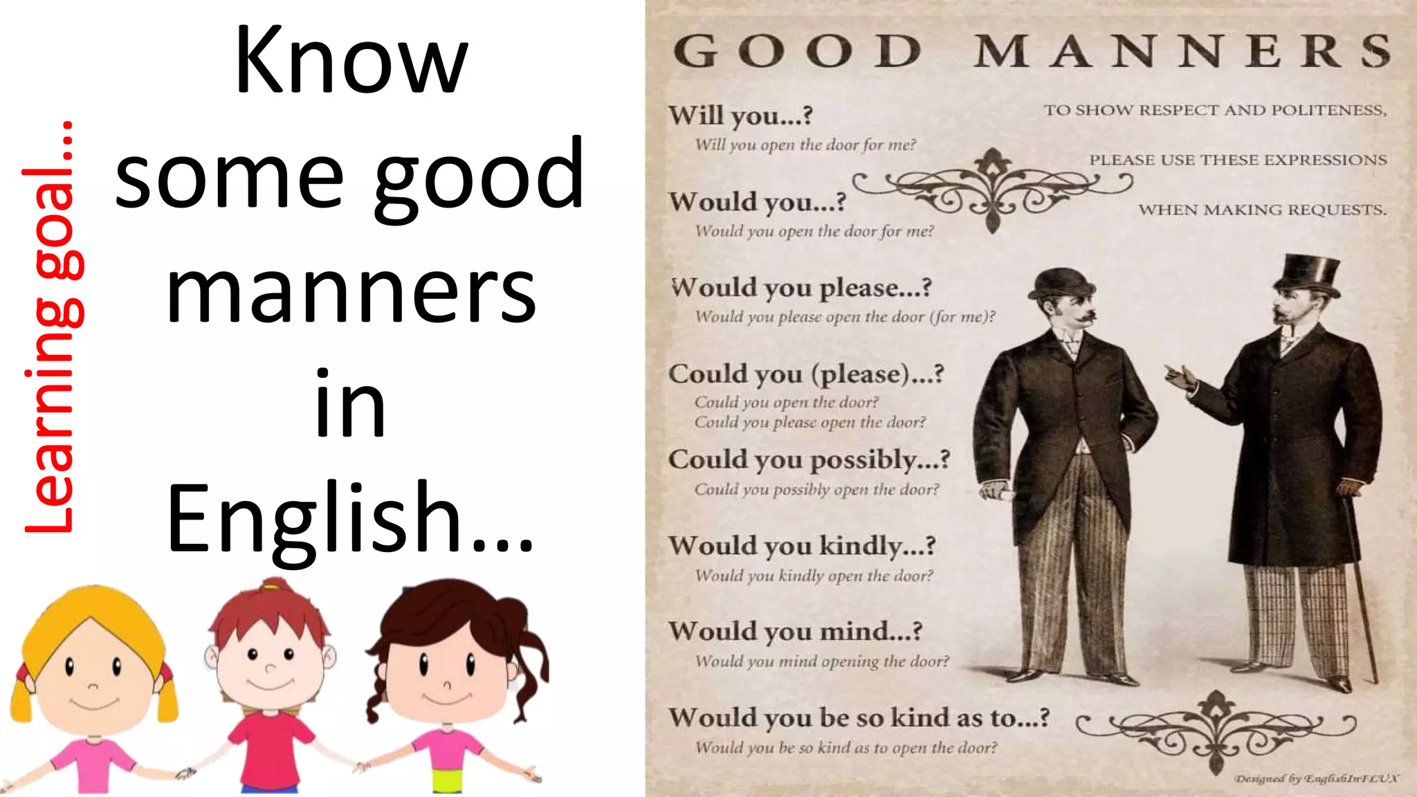 Clase ingles 4_04-09-19_good manners | PPT