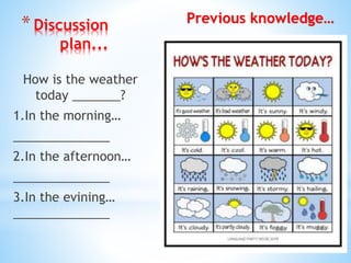 Clase ingles 4_10-15-19_the weather-review | PPTX