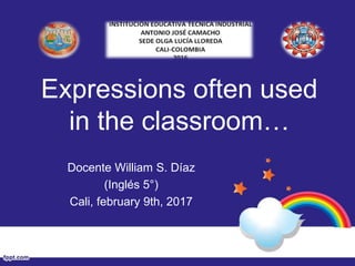 Clase inglés 5°_02-09-17_classrom_phrases | PPT