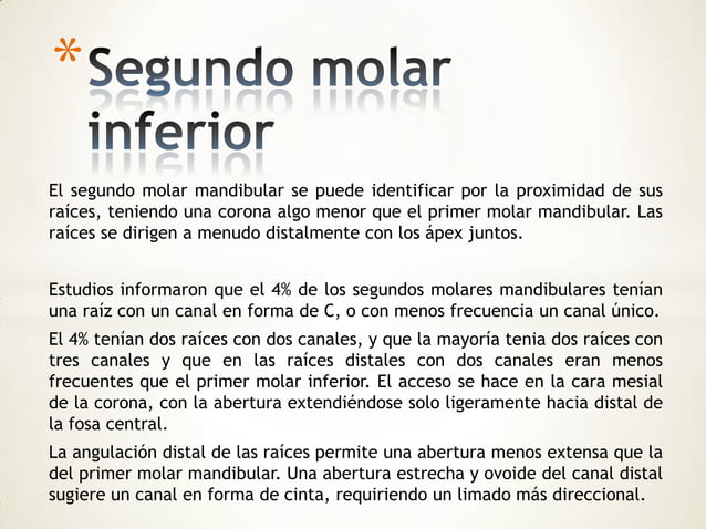Clase I Oclusal en Segundo Molar Inferior Izquierdo | PPT | Descarga ...