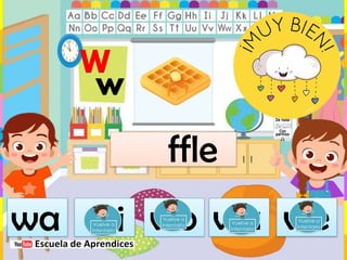 Clase letra w para niños de primer grado de primaria | PPT