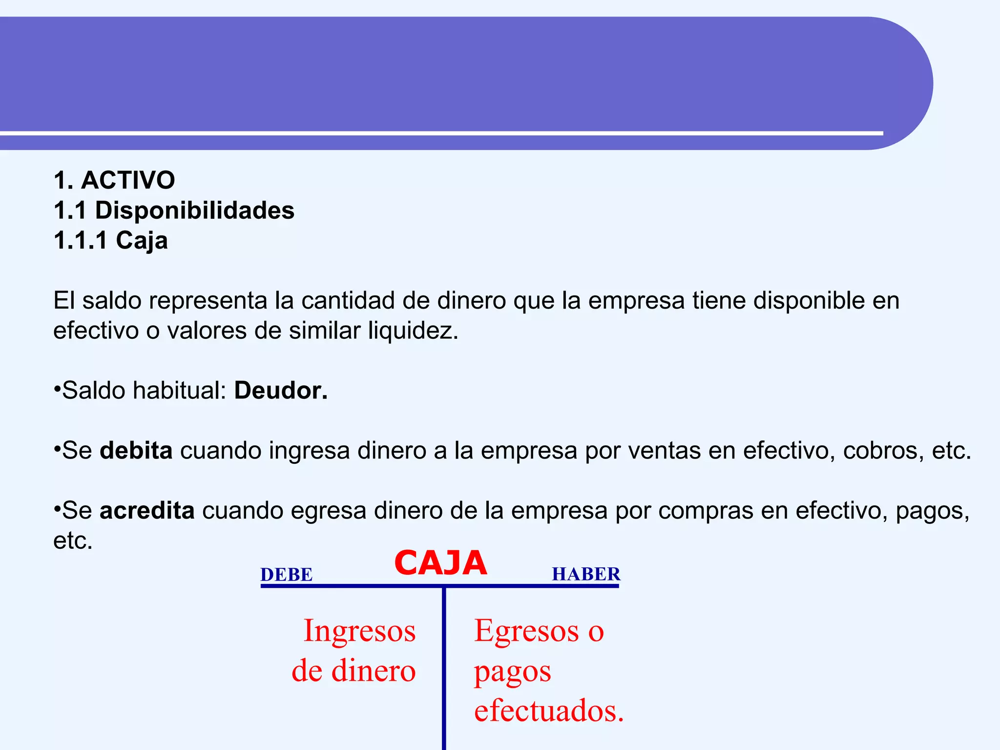 El Manual de Cuentas / Activo - Contabilidad II | PPT