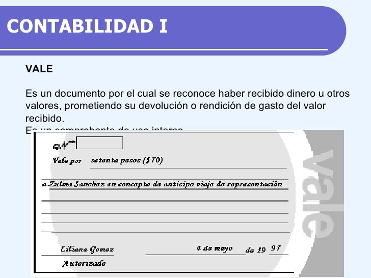Documentos Comerciales IV - Contabilidad I