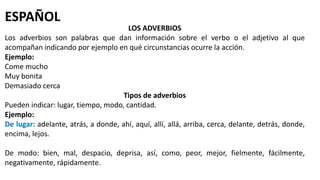 Clase de Español Primaria | PPTX