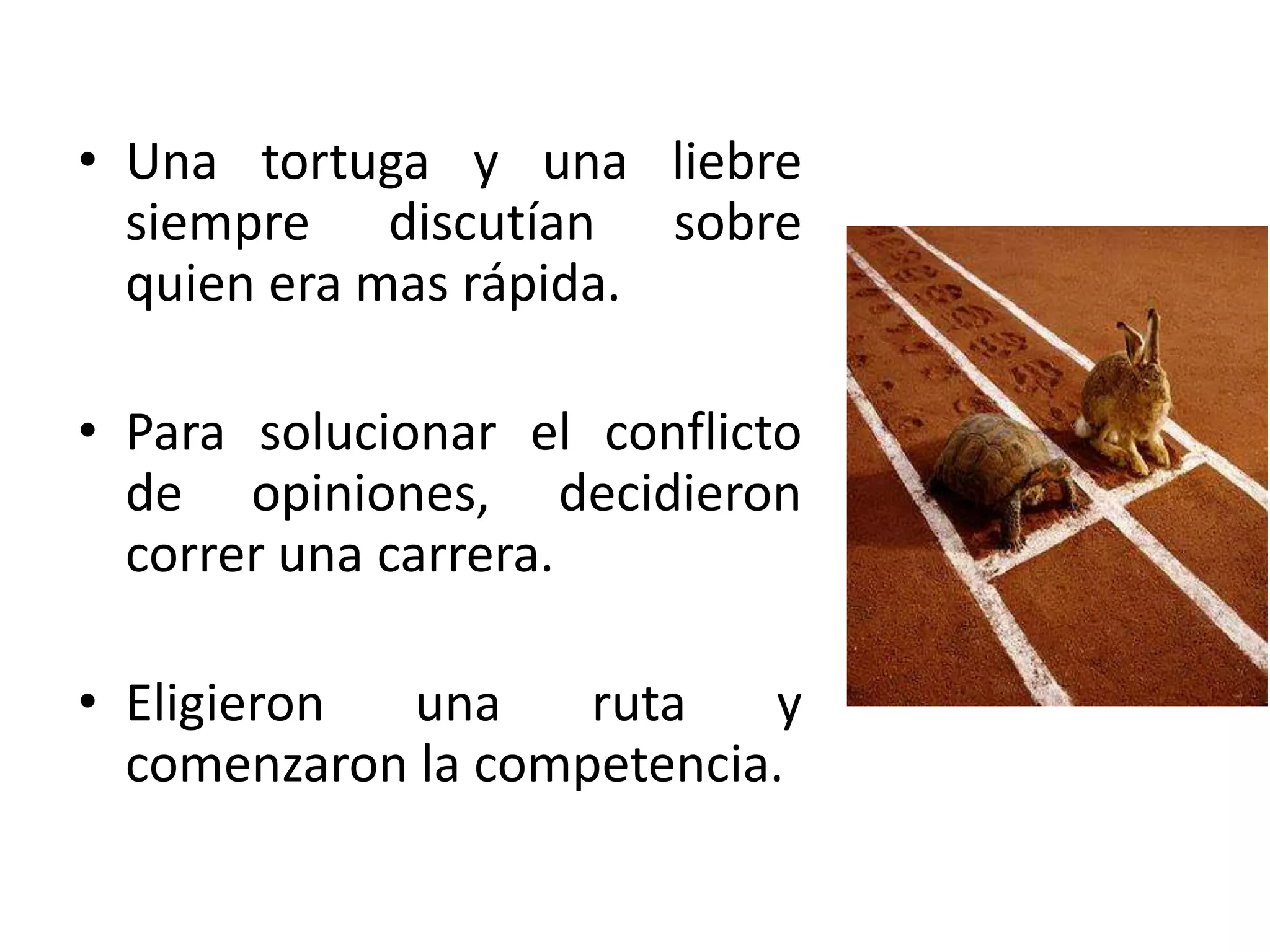 La liebre y la tortuga Fabula | PPT