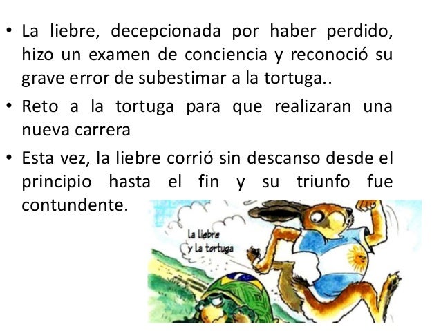 La liebre y la tortuga Fabula