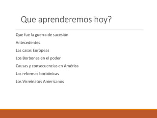 Clase n°12 las reformas borbonicas | PPTX
