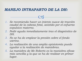 distocia de hombros | PPTX