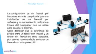 PRESENTACION DE LOS FIREWALL Y SUS TIPOS | PPTX