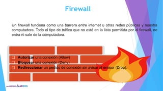 PRESENTACION DE LOS FIREWALL Y SUS TIPOS | PPTX