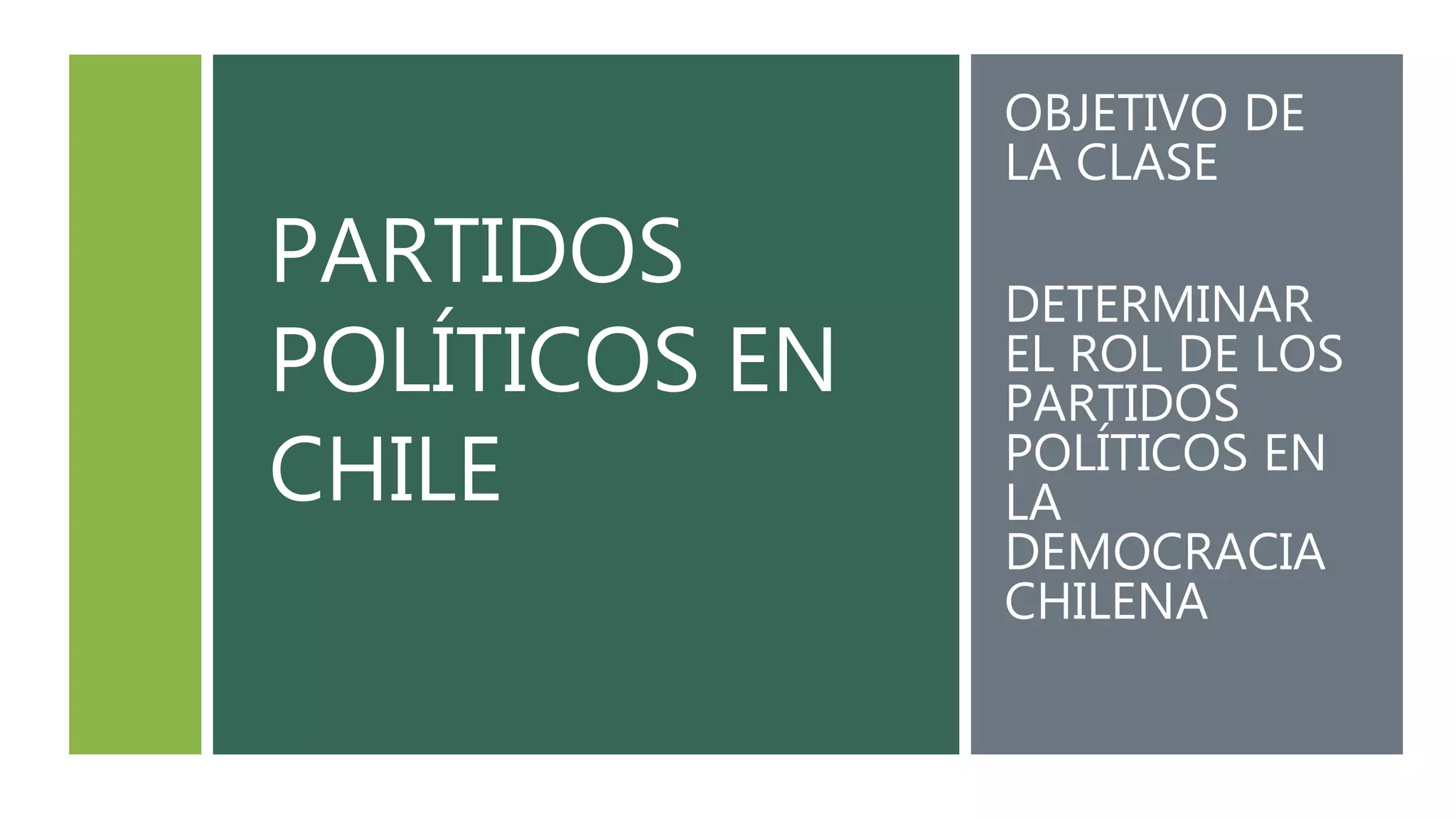 partidos politicos en chile | PPTX