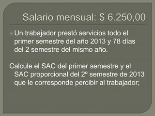 Clase práctica vacaciones y sac | PPTX