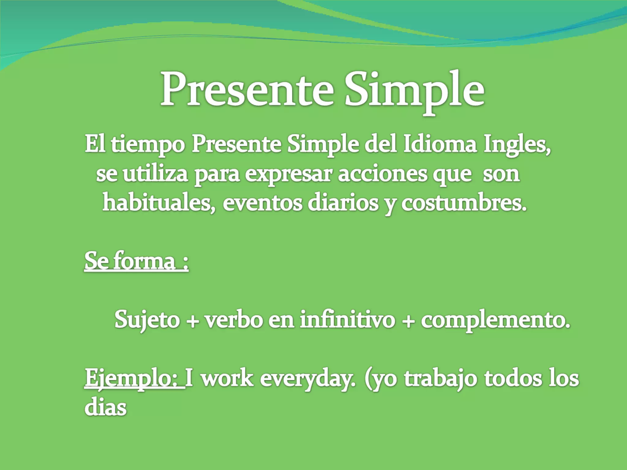 Clase presente simple rutinas diarias. | PPT