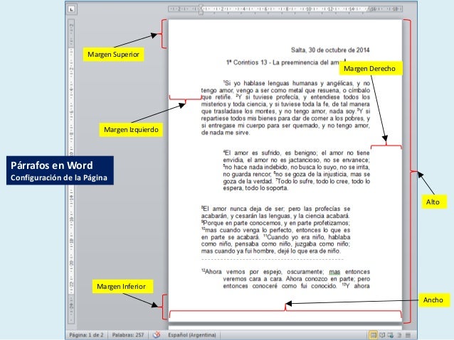 Párrafo en Word - Los espacios.