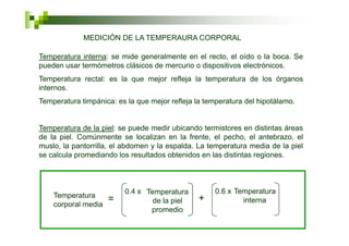 Clase regulacion de temperatura y equilibrio hidrosalino | PDF