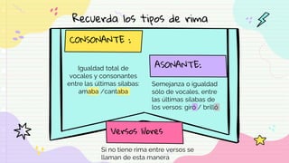 Características, elementos y figuras literarias presentes en los textos ...