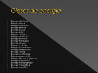 Clases de-energia | PPT