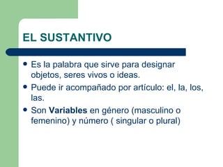Clases De Palabras | PPT