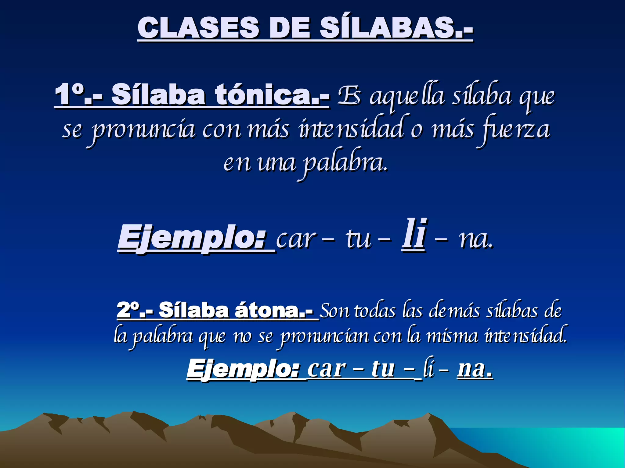 Clases De SíLabas | PPT