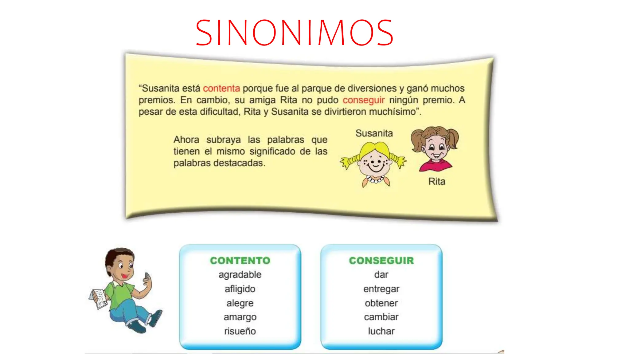 antonimos, sinonimos y fracciones sumas y restas con igual y diferente ...