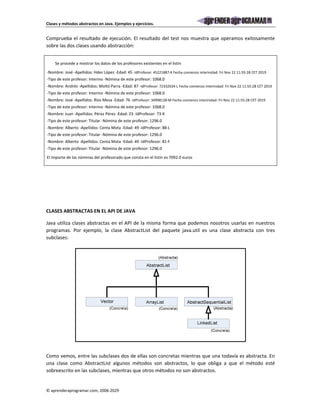 Clases abstractas java metodos abstract class api ejemplo ejercicio ...
